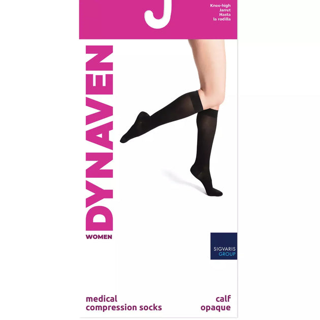 Sigvaris 971C Women's Dynaven Opaque Knee-Highs (15-20 mmHg)