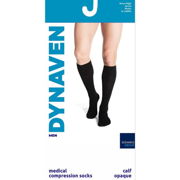 Sigvaris Men's Dynaven Ribbed Knee-High Stockings | Medity Health